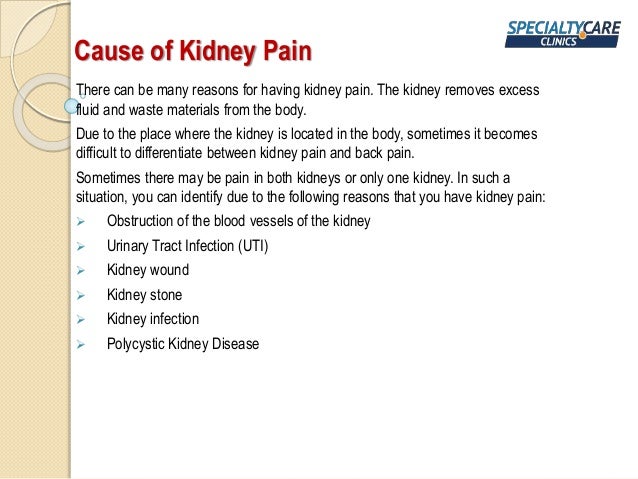 Kidney Pain - Causes, Symptoms and Treatment. | PPTX