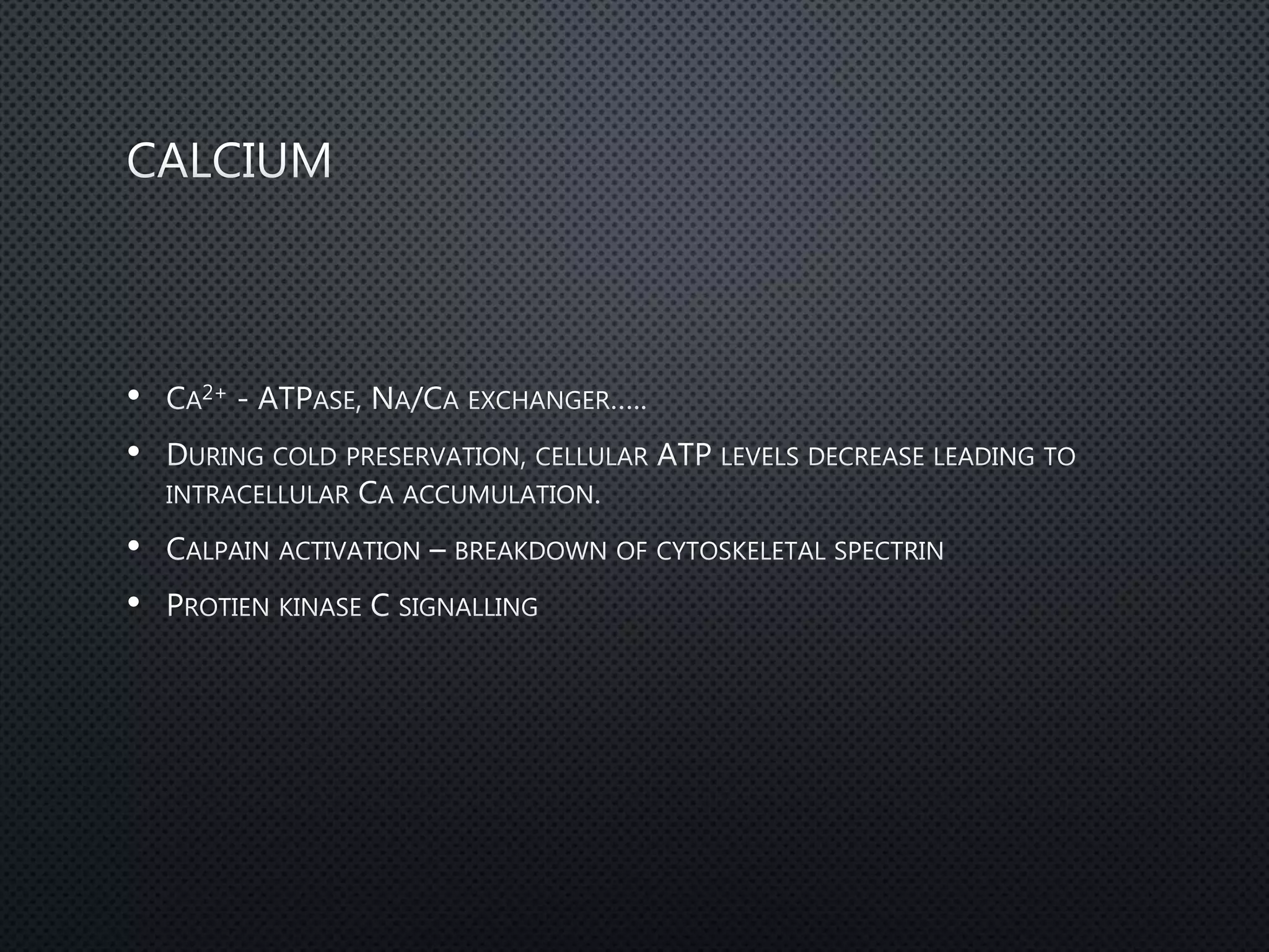 Kidney preservation storage and transport from cadaver donor | PPTX