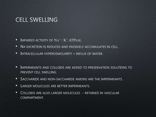 Kidney preservation storage and transport from cadaver donor | PPTX