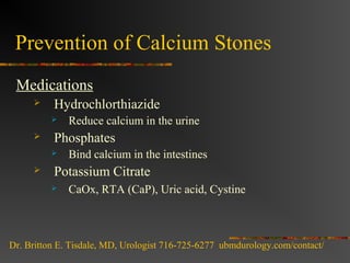 Kidney Stone Causes, Evaluation and Prevention | PPT