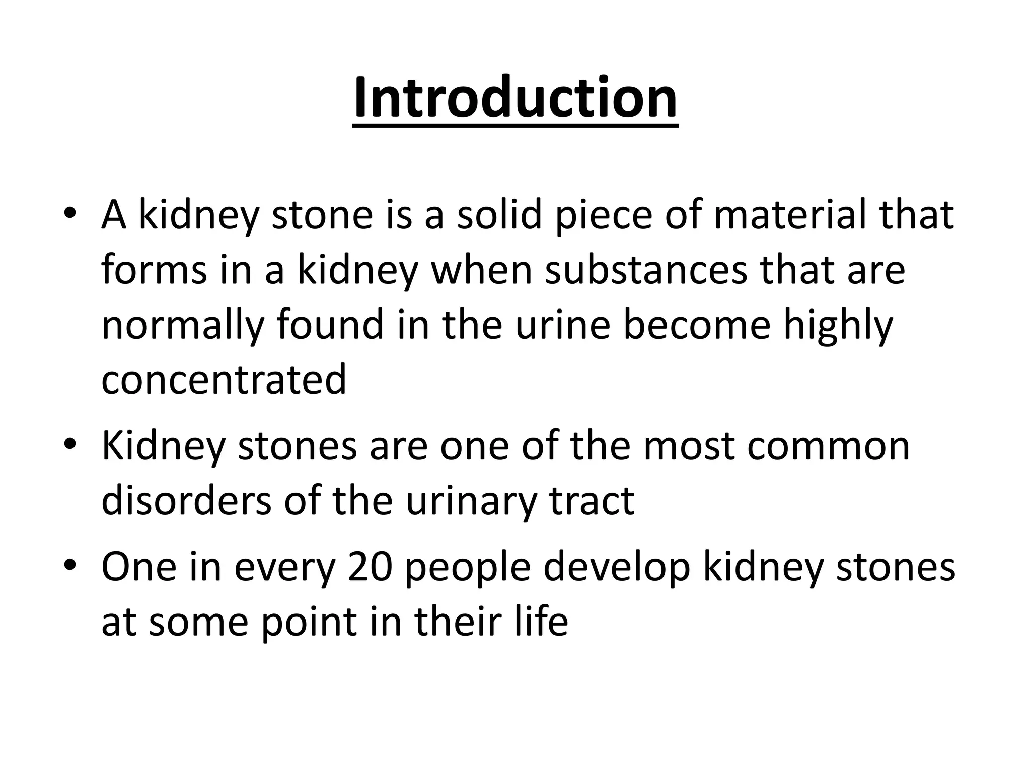 Management of kidney stone | PPTX