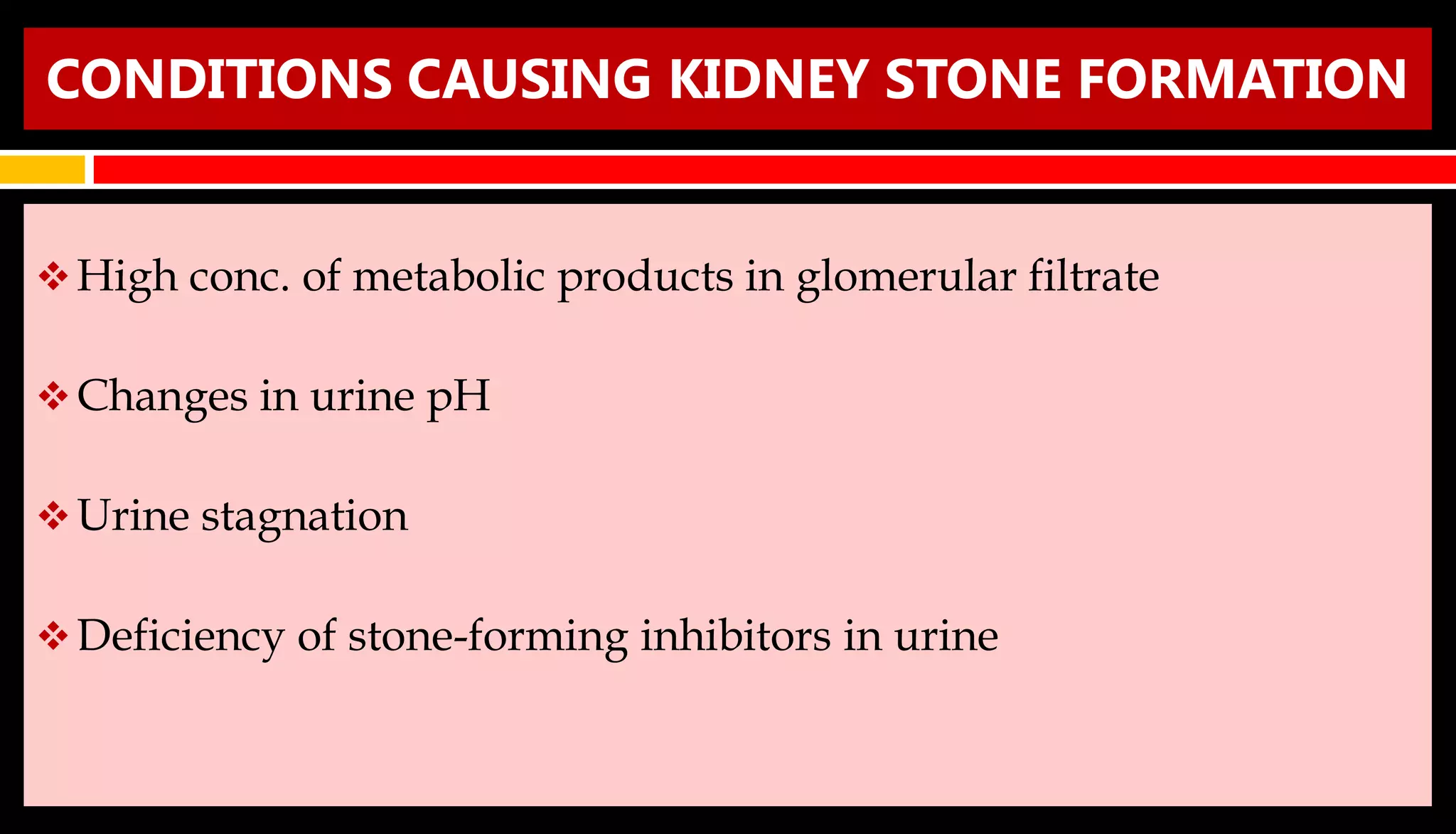 Pathophysiology of Kidney stones | PDF