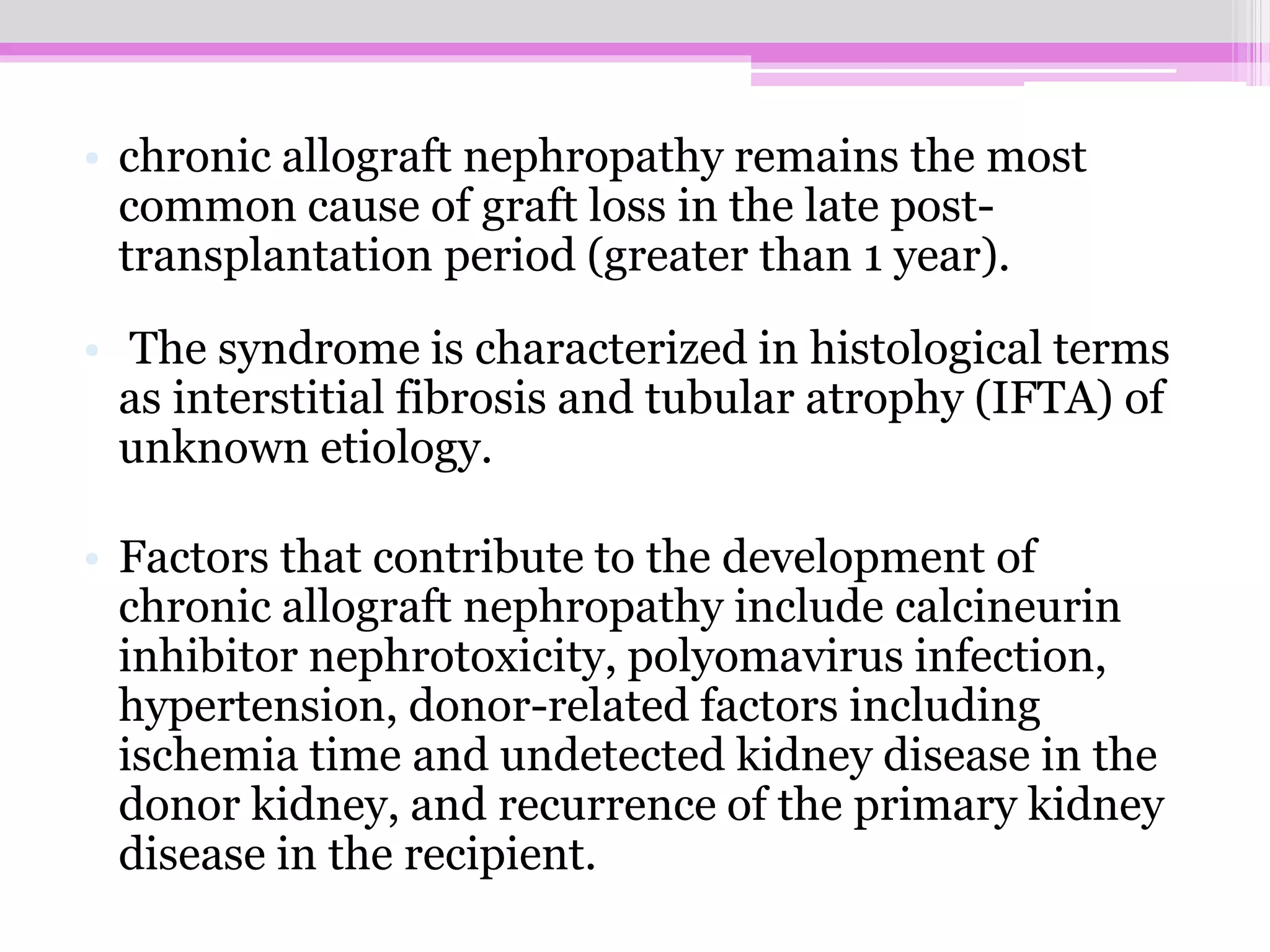 Kidney Transplant - Pharmacotherapy | PPTX