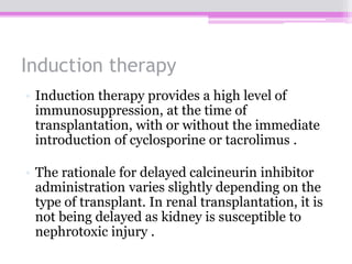 Kidney Transplant - Pharmacotherapy | PPTX