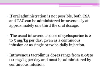 Kidney Transplant - Pharmacotherapy | PPTX