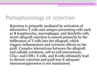 Kidney Transplant - Pharmacotherapy | PPTX