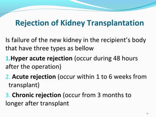 Kidney transplantaion 2 | PPT | Surgery | Medical Health