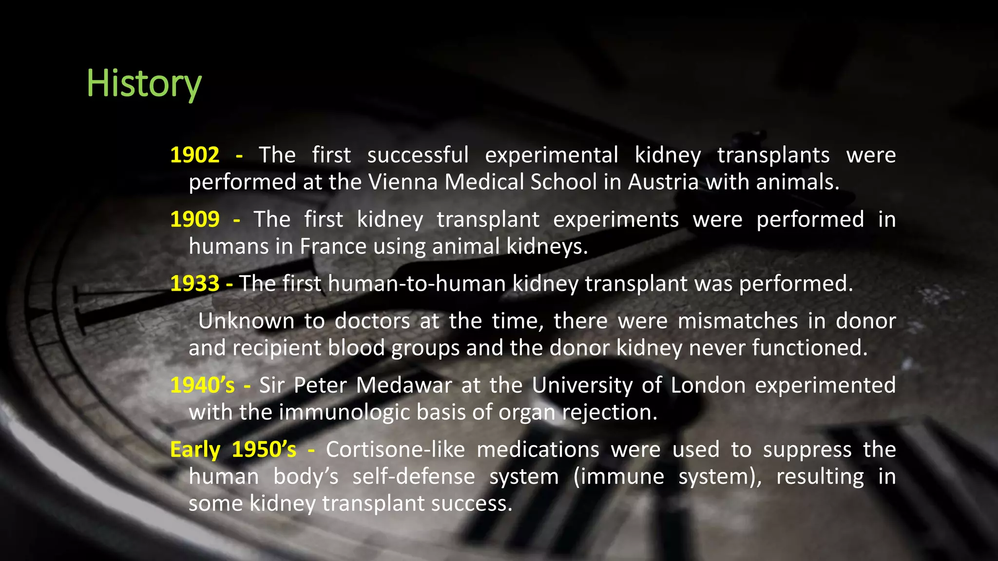 Kidney Transplantation | PPTX