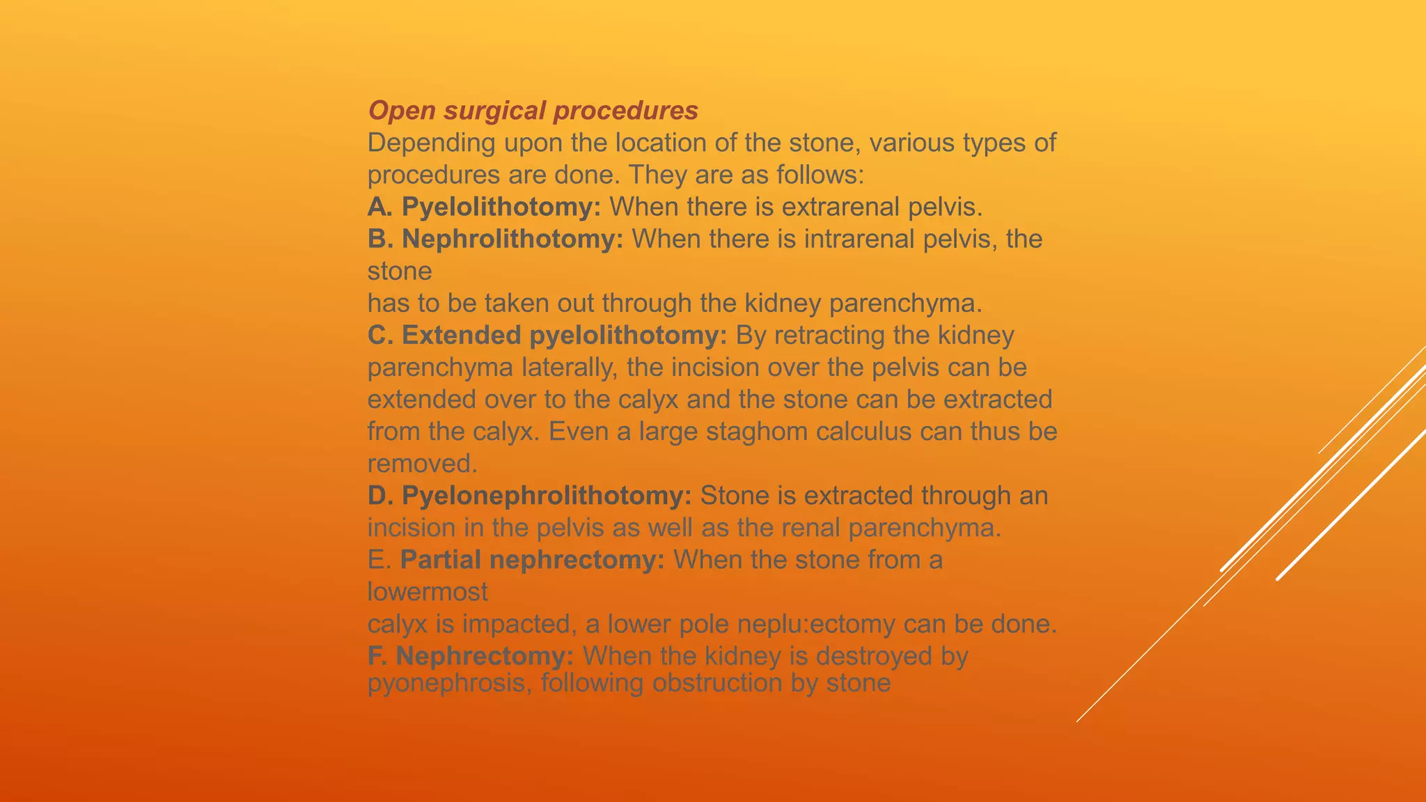 Kidney & ureter Common surgical problems | PPTX