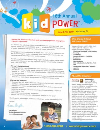 16th Annual Kid Power | PDF