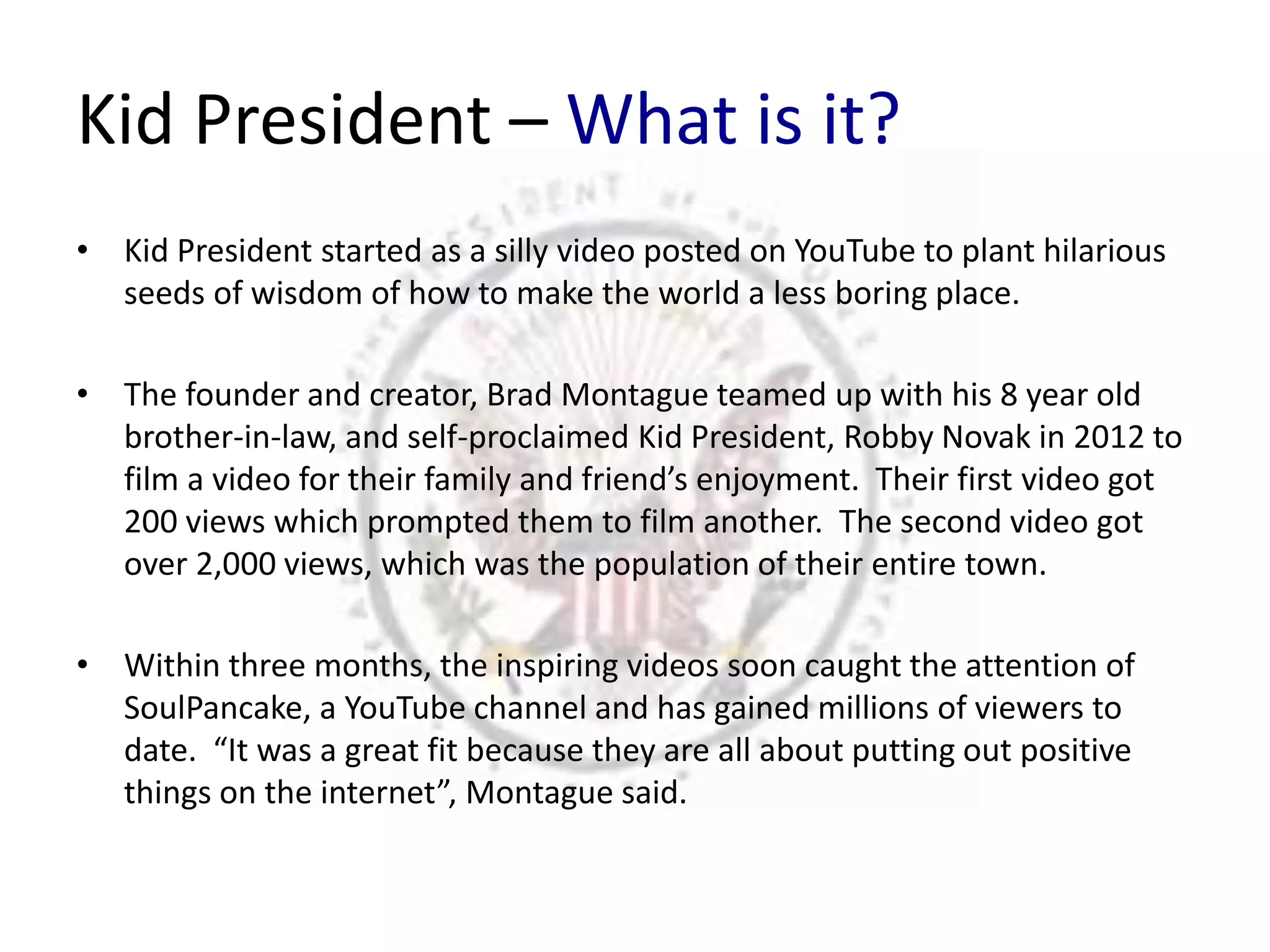 Kid president presentation 2 | PPT