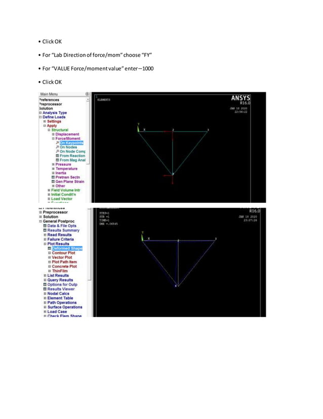 mechanical apdl and ansys steps