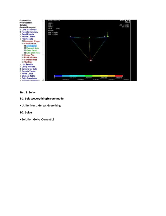 mechanical apdl and ansys steps