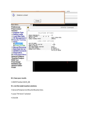mechanical apdl and ansys steps | DOC