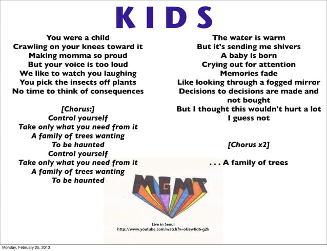 Kids - MGMT | PPT