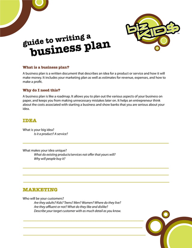 Kids business-plan | PDF