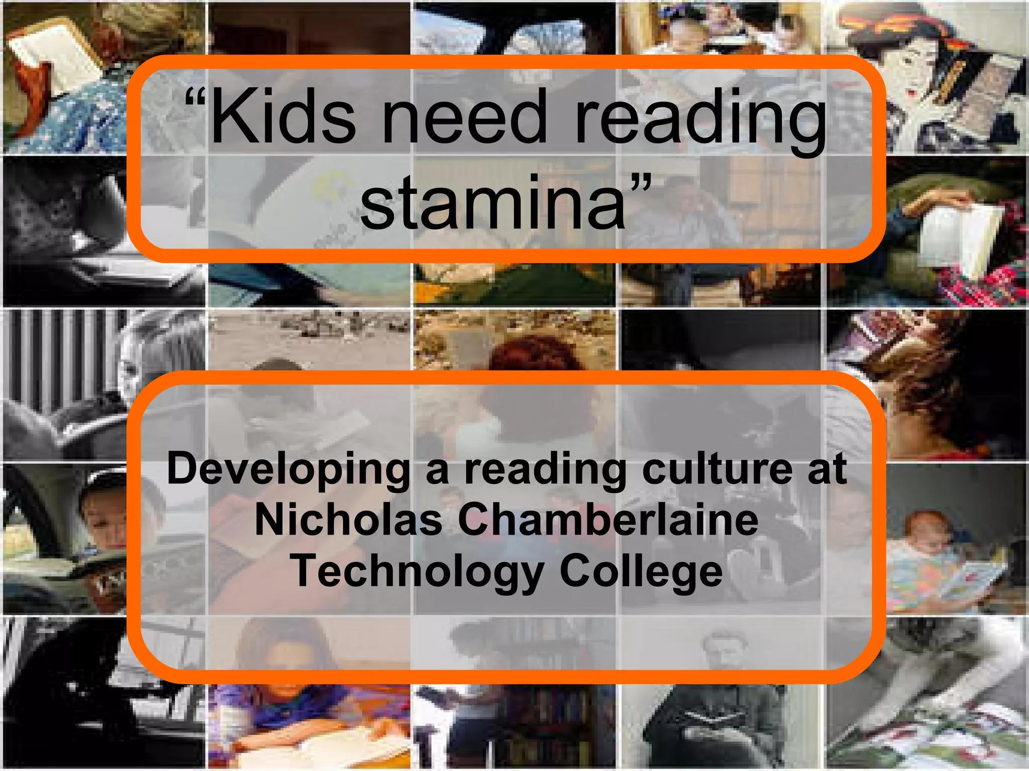 Kids Need Reading Stamina | PPT