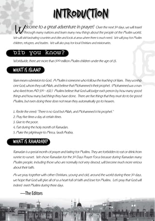 Childrens 30-days Muslim Prayer Guide | PPT