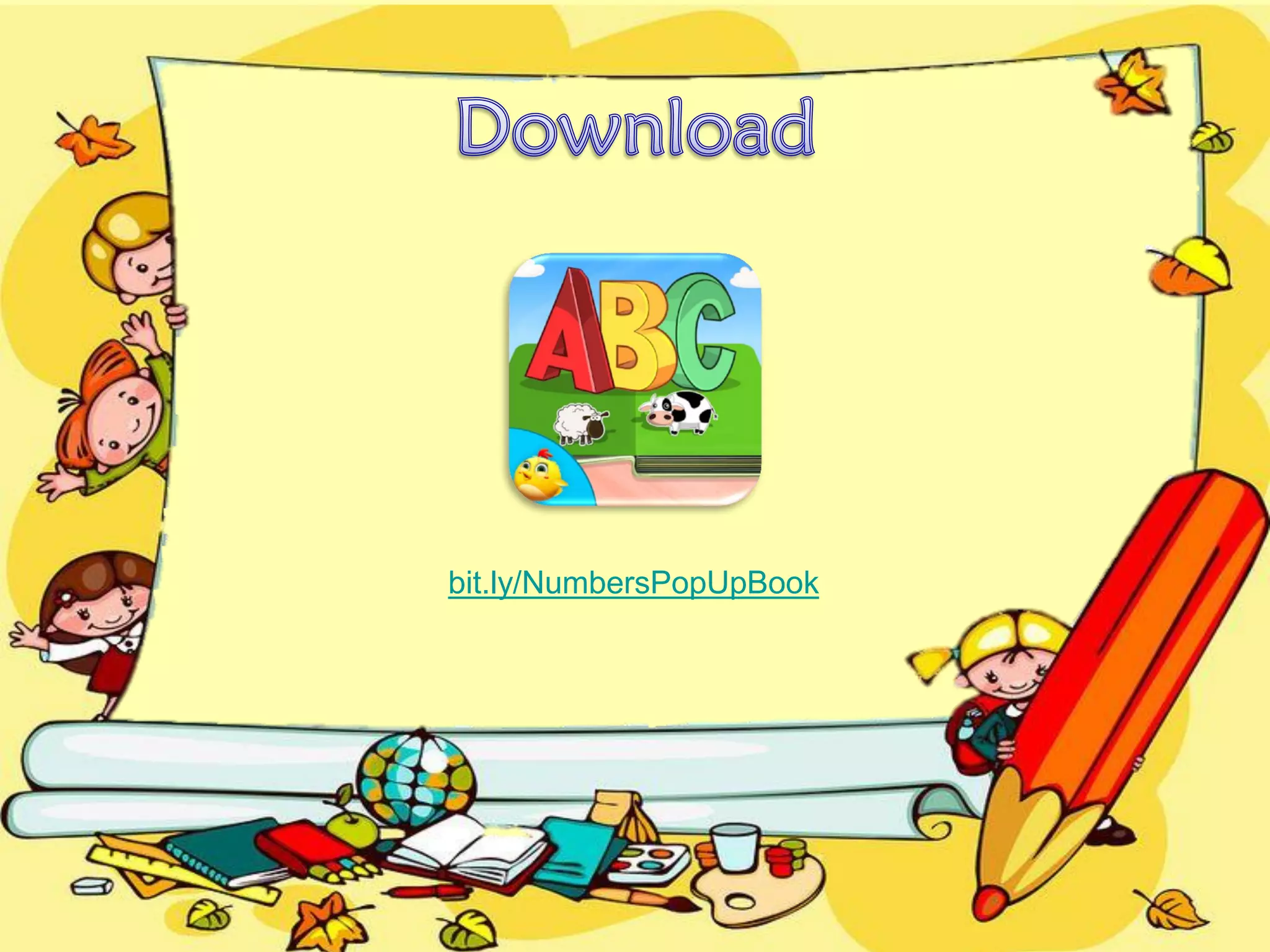 Kids ABC Numbers Pop Up Book | PDF