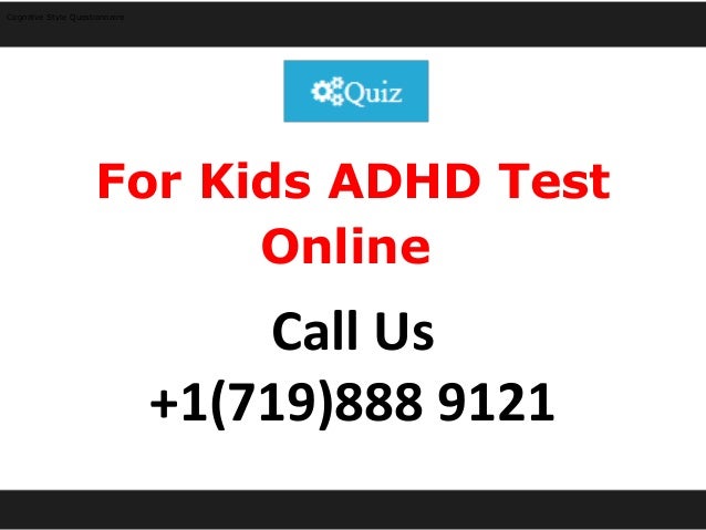 Kids ADHD Test Online