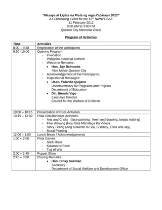 Kid safety artfest_2012_cptcsa | PDF | Debated Sensitive Social Issues ...