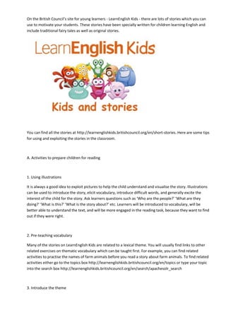 Kids and stories | PDF