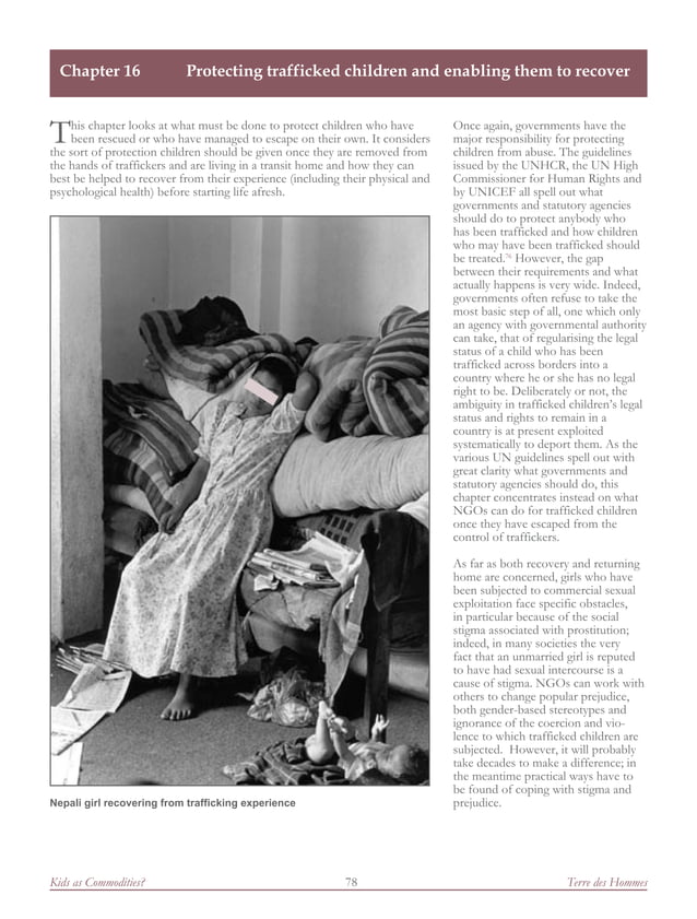 Kids as commodities child trafficking an what to do about it