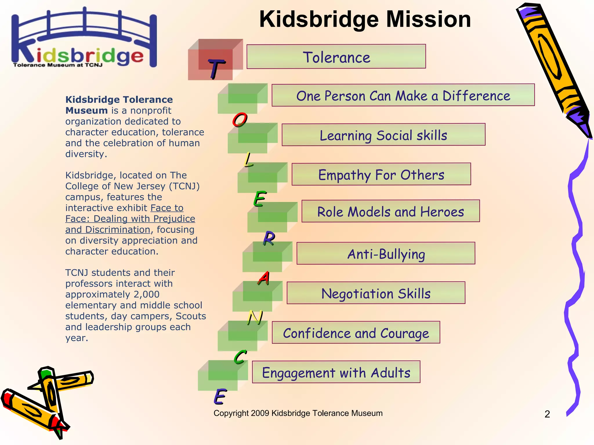 Kidsbridge Tolerance Museum | PPT
