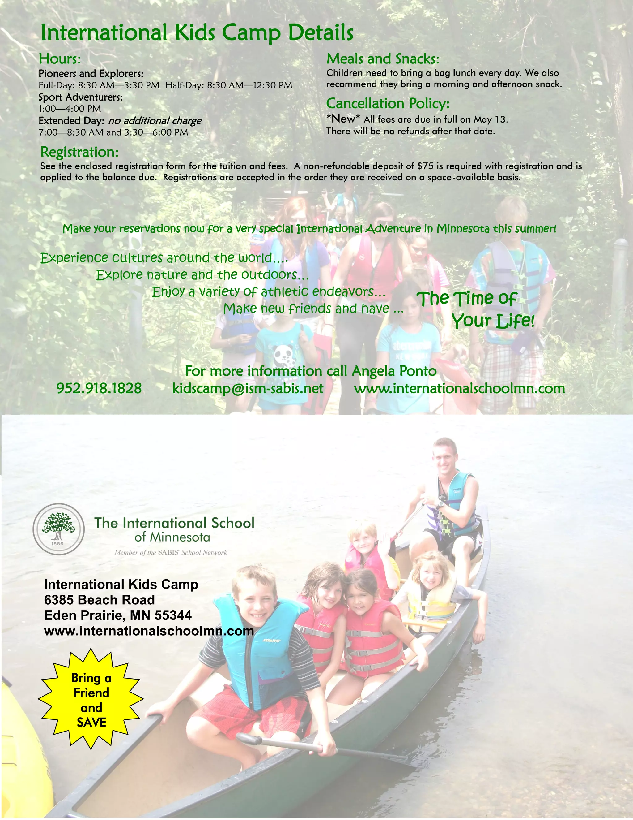 Kids Camp Brochure 2011 | PDF