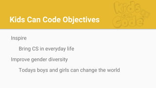 Kids Can Code - an interactive IT workshop | PPTX | Programming ...