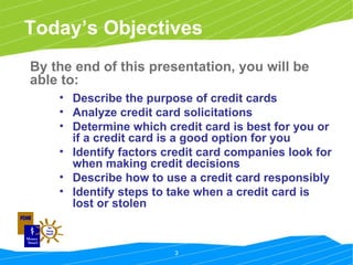 Everything kids need to know about credit cards | PPT