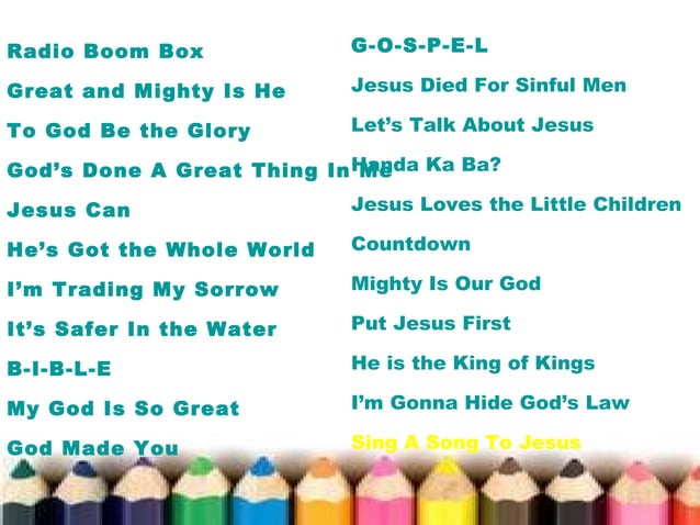 Kids Church Songs Vol 1 | PPS | Religious (Music and Audio) | Music