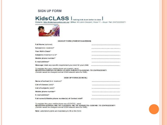 Kids class presentation | PPT