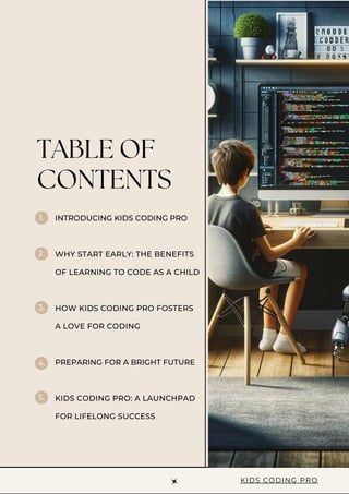 Empowering Future Innovators: The Kids Coding PRO Educational Revolution | PDF