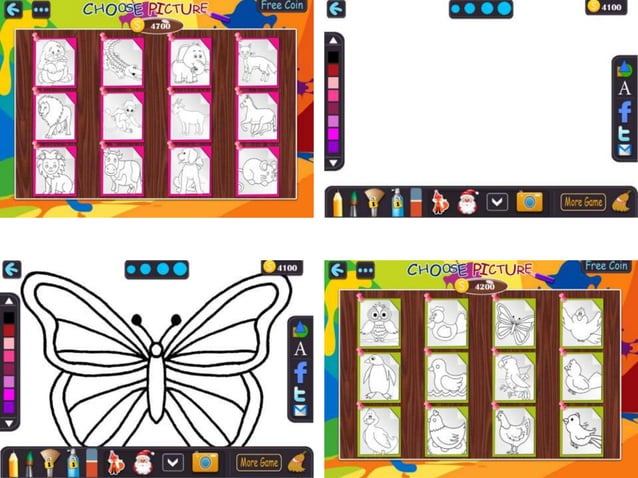 Kids color fly – drawing book | PPTX