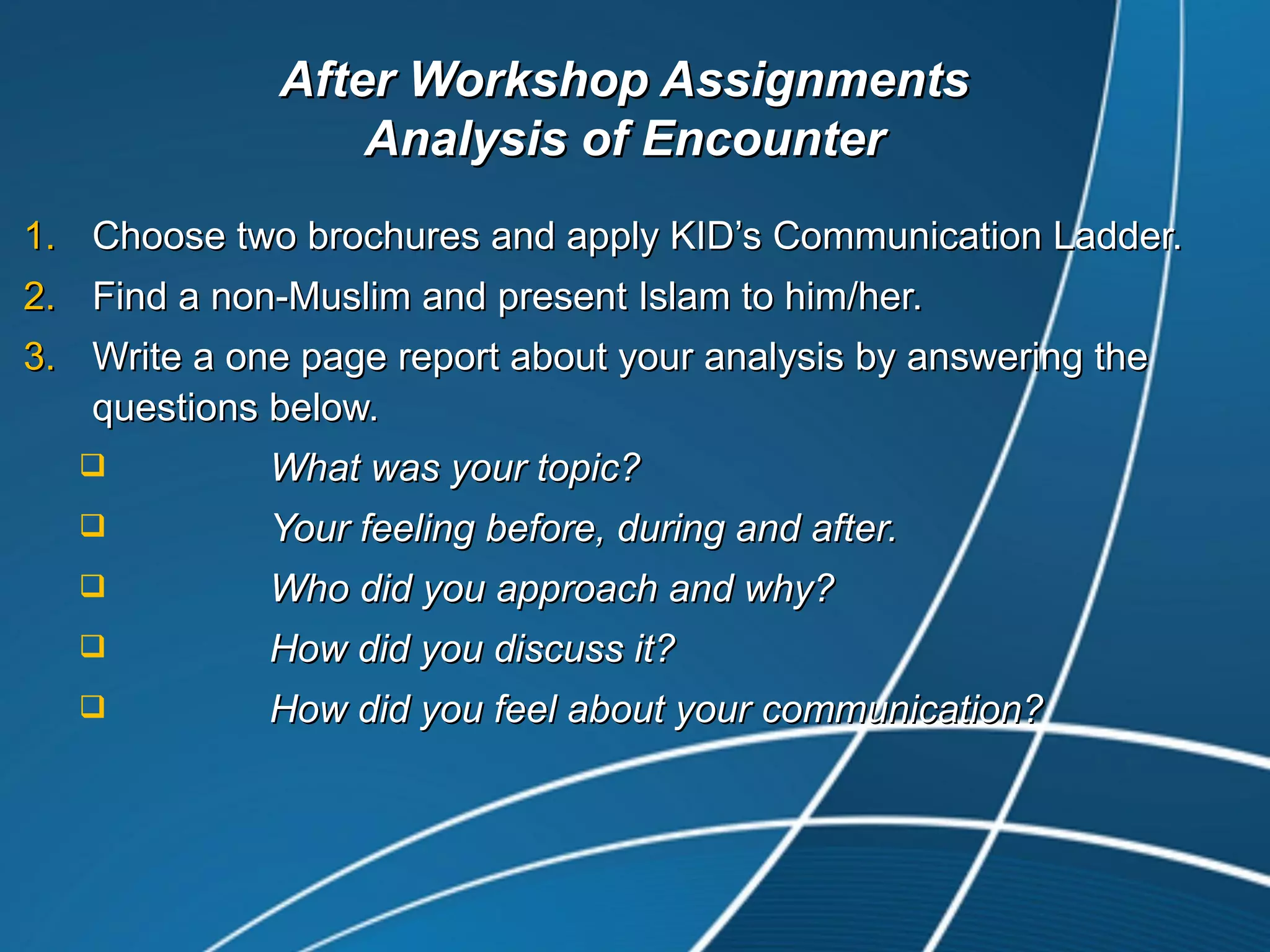 Ki ds communication ladder individual activity | PPT