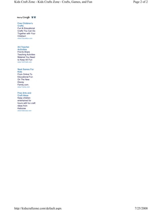 Kidscraftzone | PDF