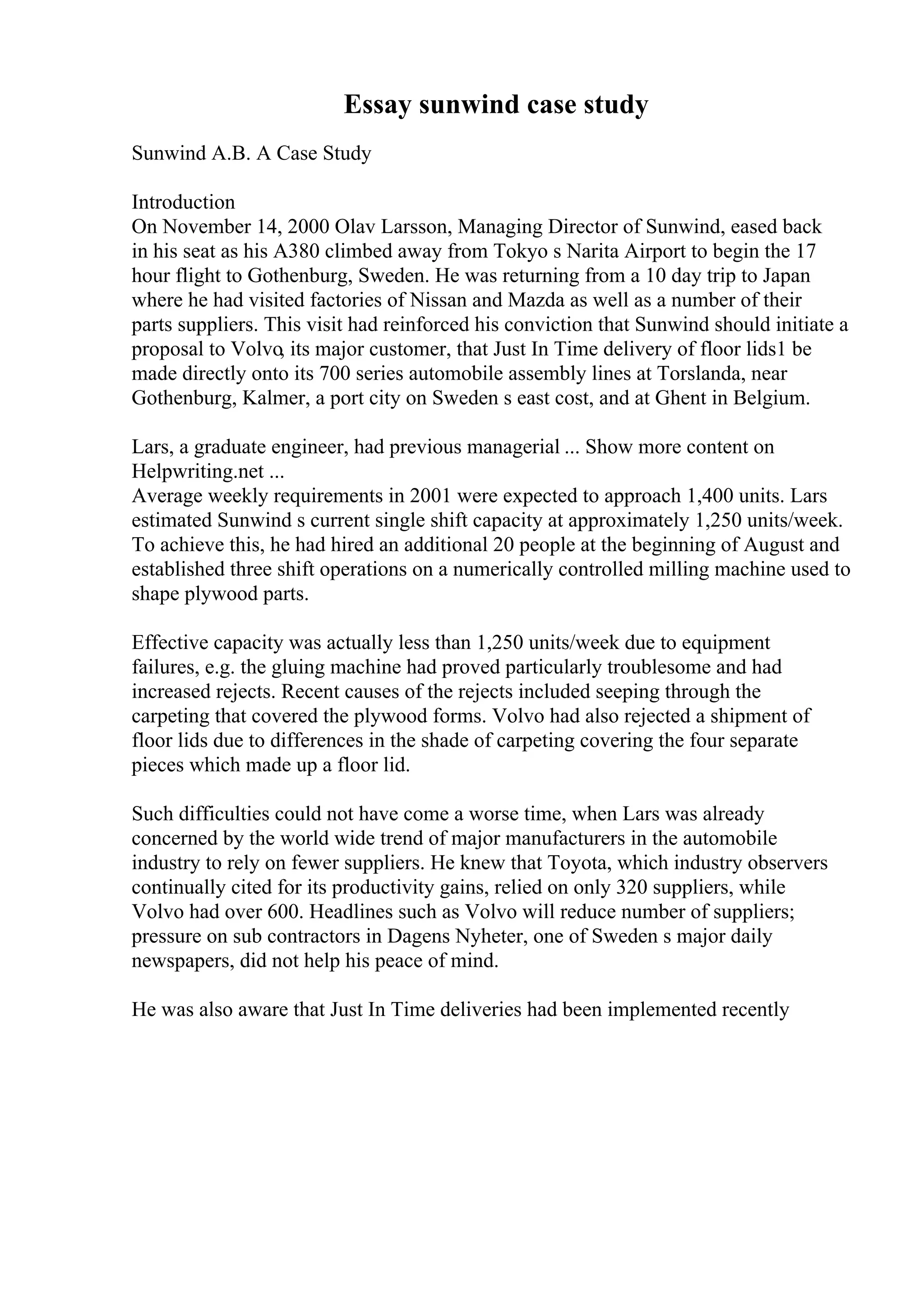 Kids Essay Examples | PDF