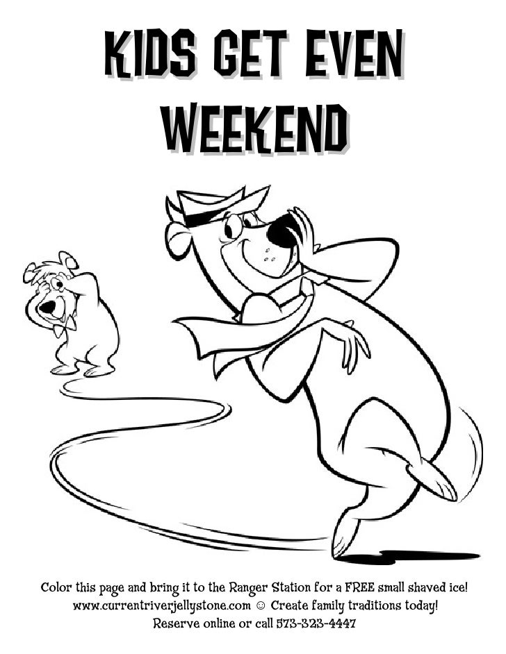 Kids get even weekend coloring page pdf