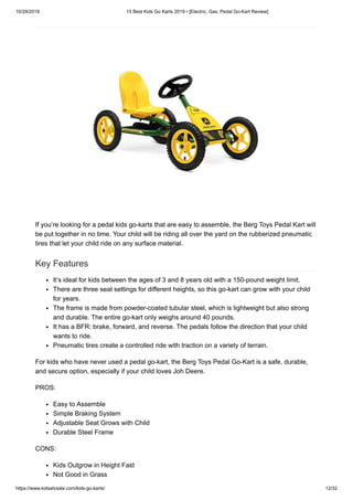 Kids go karts | PDF | Performance Cars | Auto Type