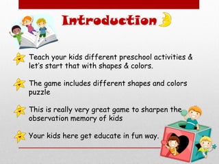 Kids Learning Shapes & Colors | PPT