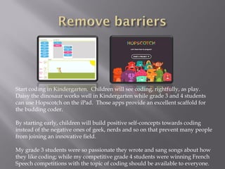 Coding is the new literacy to make a difference in the world | PPT