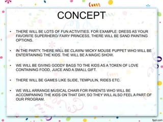 kids party proposal.ppt