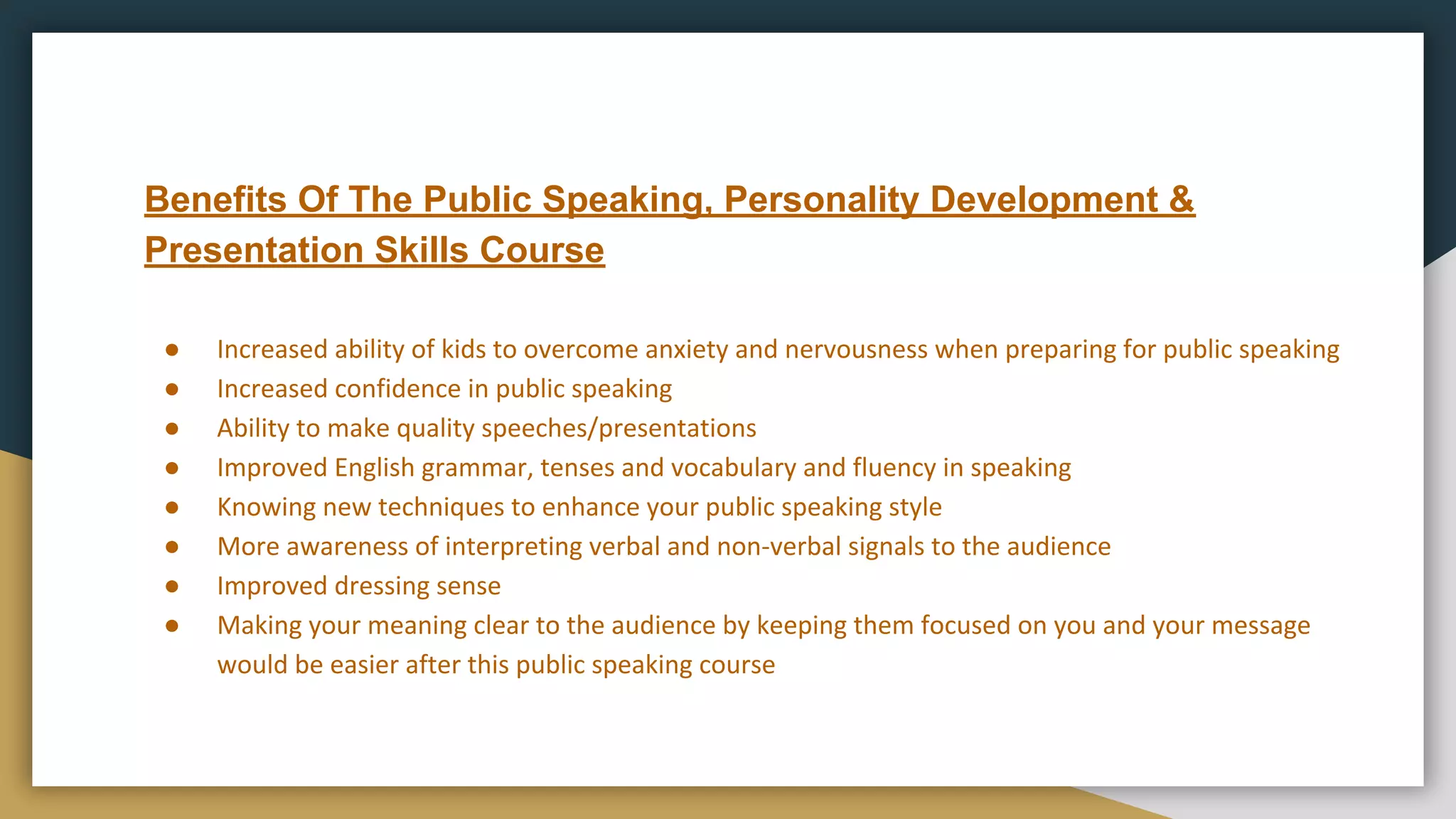 Kids personality development training | PDF