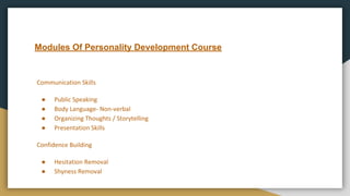 Kids personality development training | PDF