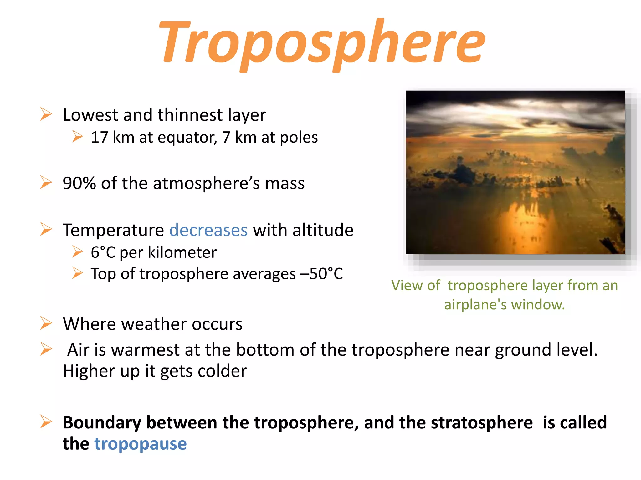 earth atmosphere for kids understanding | PPTX