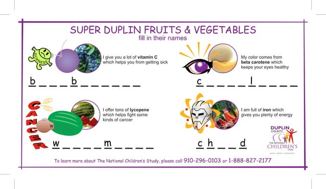 Kidsville vegetables | PDF
