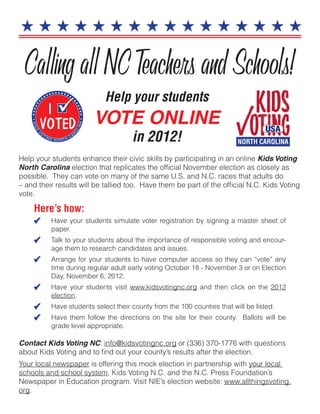 Kids voting 2012 Flyer | PDF
