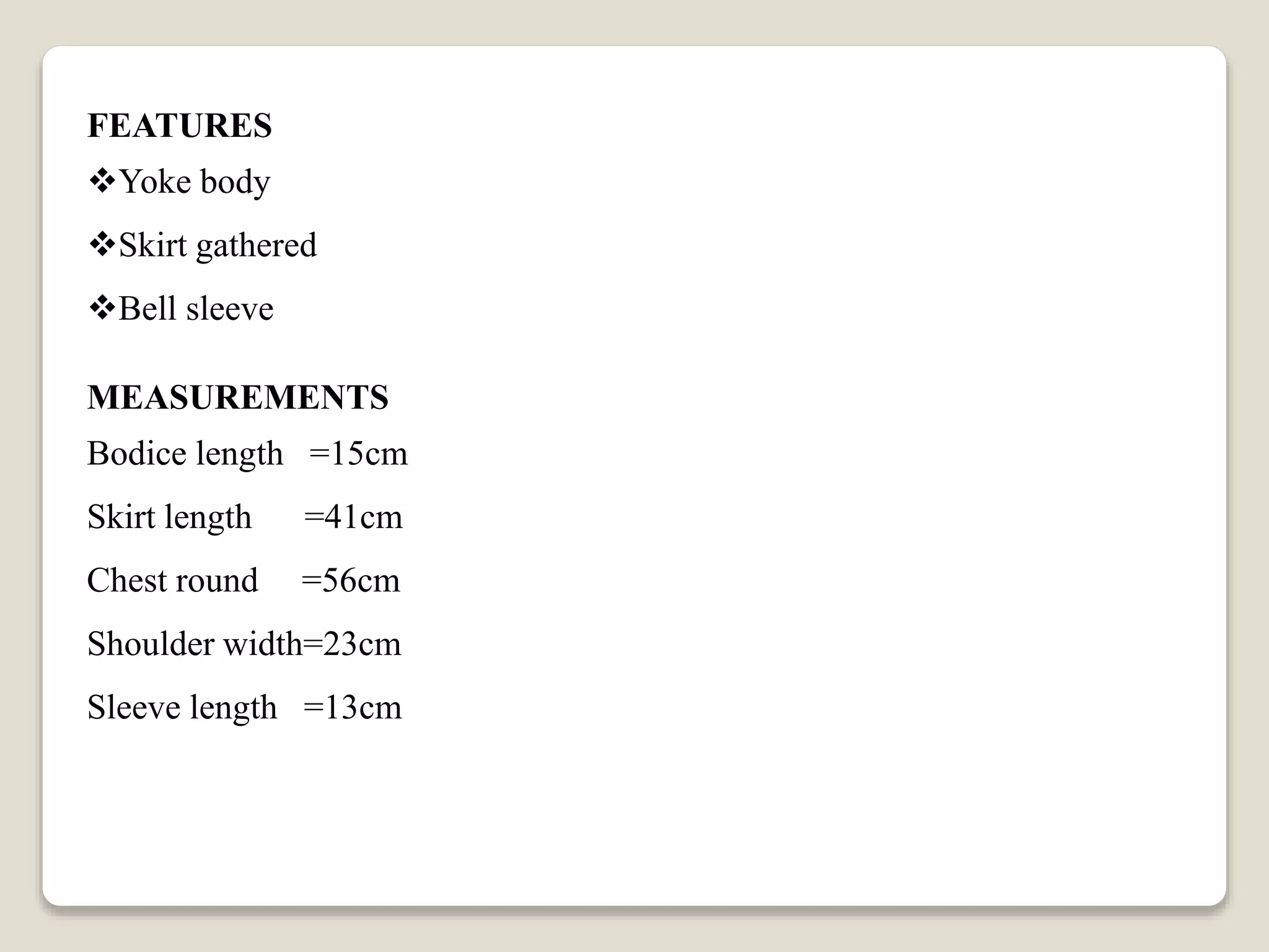 pattern drafting and stitching procedure for yoke frock | PPTX