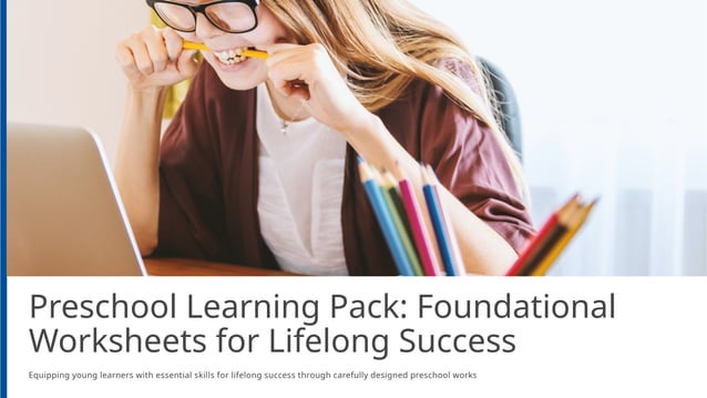 Preschool Learning : Foundational Worksheets for Pre School Kids | PPT